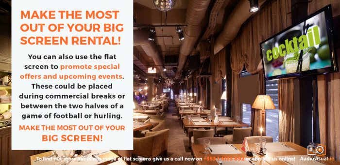 Flat Screens for Restaurants & Bars - Mixing It Up | Audio Visual Rentals