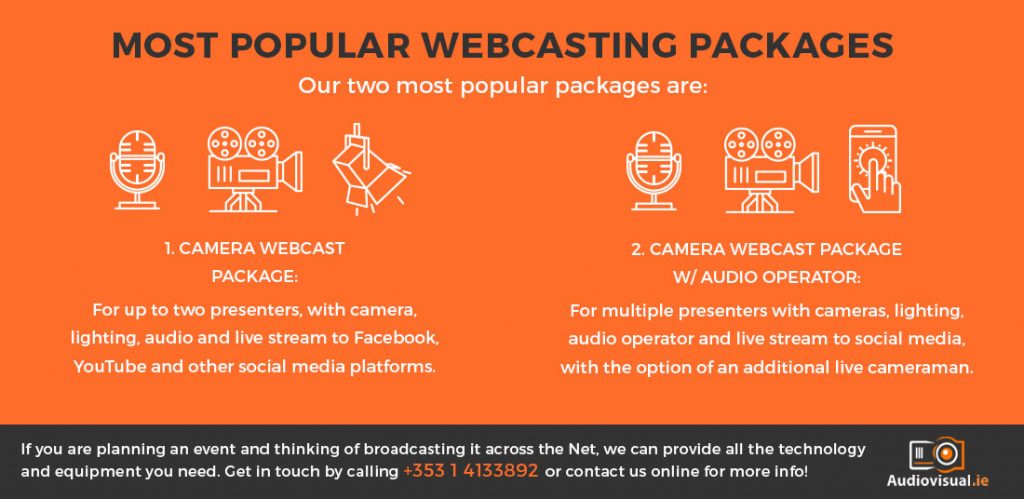 Webcasting Services - Be Seen Online! | Audio Visual Rental Ireland