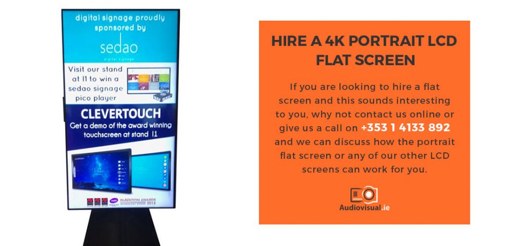 The 4K Portrait LCD Flat Screen: It’s a Masterpiece! | Flat Screen Rental