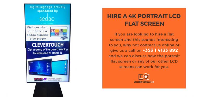 The 4K Portrait LCD Flat Screen: It’s a Masterpiece! | Flat Screen Rental