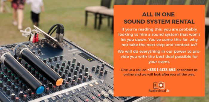 All In One Sound Systems - Simple But Effective! | Audio Visual Rental