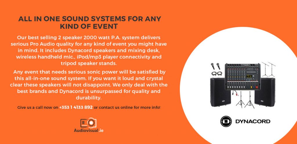 All In One Sound Systems - Simple But Effective! | Audio Visual Rental
