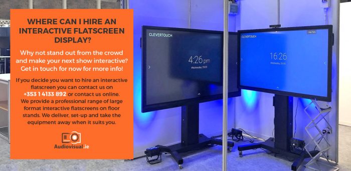 Interactive Touch Screen Hire | Audio Visual Rental Ireland