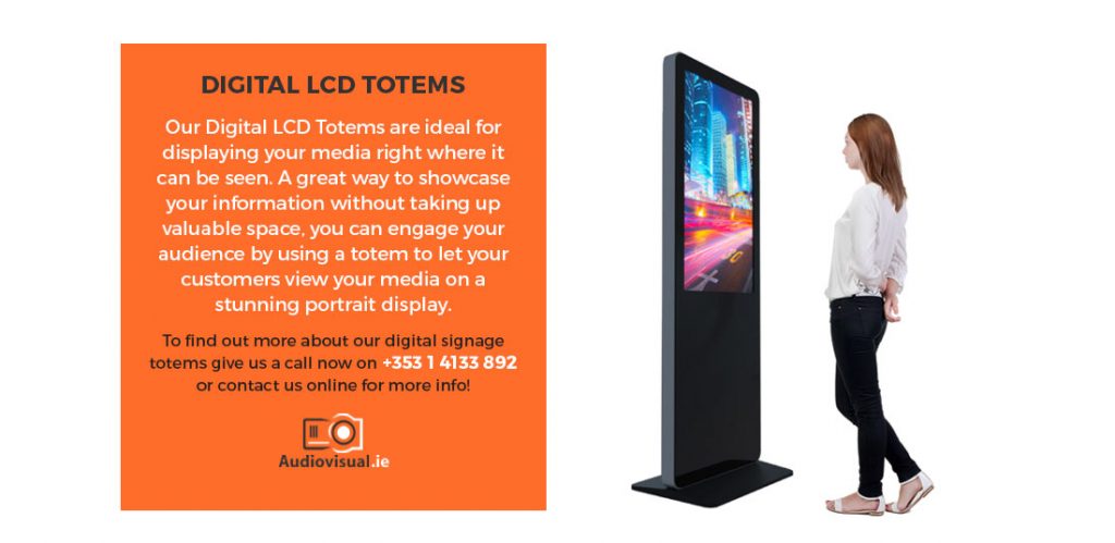 Digital Signage Totem Rental | Audio Visual Hire Ireland